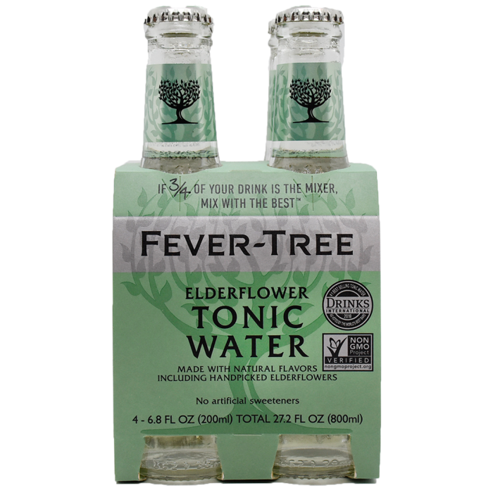 Fever Tree Elderflower Tonic Water 4pk